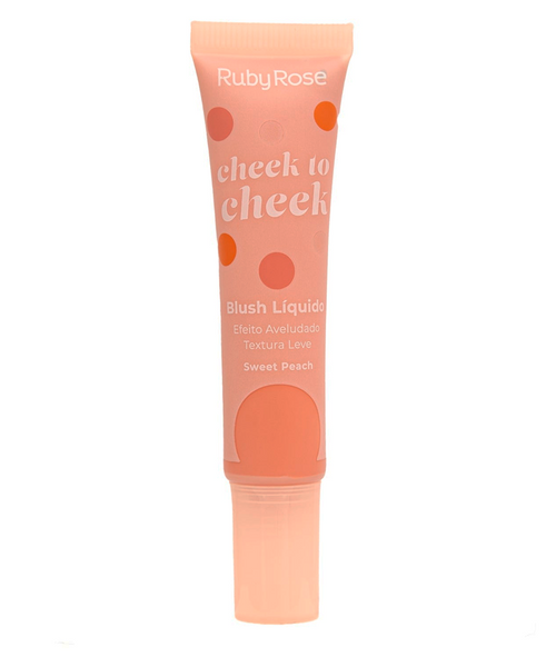 RUBY ROSE CHEEK TO CHEEK RUBOR LIQUIDO SWEET PEACH HB-6616 – El Palacio De La Belleza