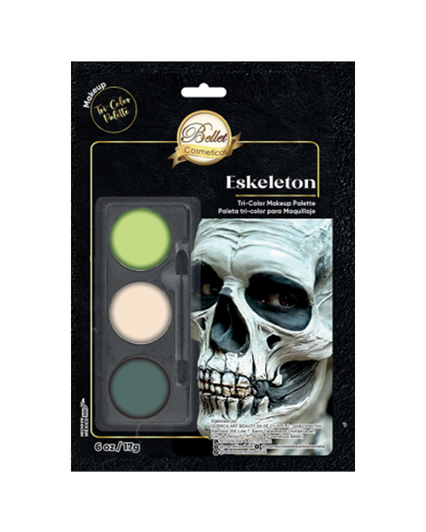 BELLET TRI-COLOR PALLETE 20 GRS. SKULL 1 BLISTER – El Palacio De La Belleza