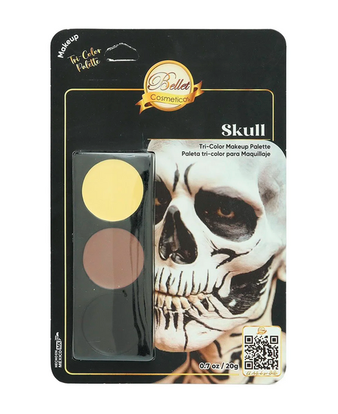 BELLET TRI-COLOR PALLETE 20 GRS. SKULL 2 BLISTER – El Palacio De La Belleza
