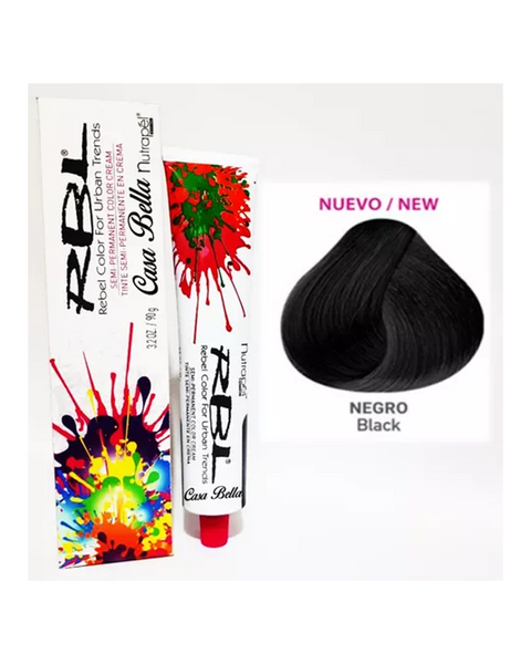 RBL TINTE SEMI-PERMANENTE 90 GRS. NEGRO BLACK – El Palacio De La Belleza