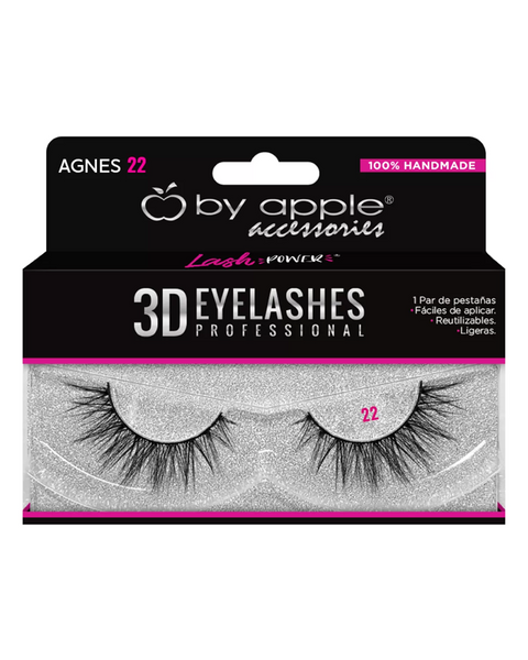 BY APPLE 3D EYELASHES W-22 AGNES 50198 – El Palacio De La Belleza