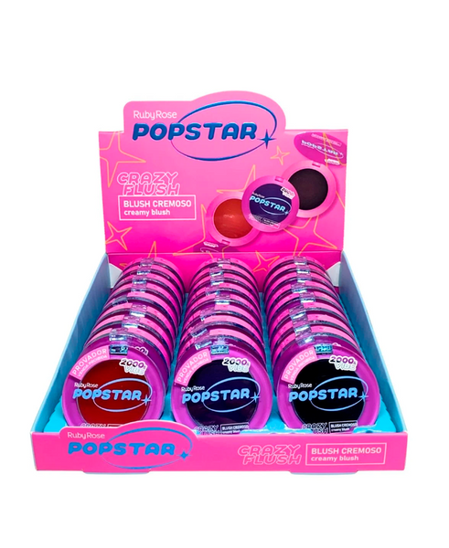 RUBY ROSE POP STAR CRAZY FLUSH BLUSH CREMOSO HB-M04 BLISTER C/24 PZAS ...