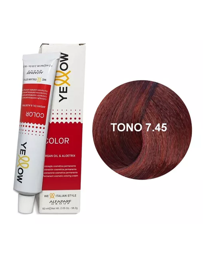 YELLOW COLOR TINTE 7.45 – El Palacio De La Belleza