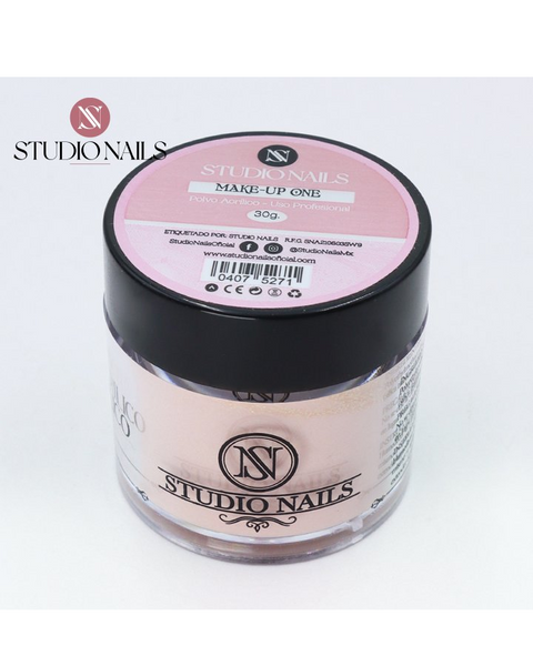 STUDIO NAILS MAKE-UP ONE 30 GRS. CON GLITTER – El Palacio De La Belleza